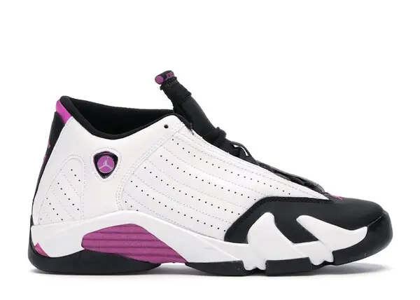 JORDAN 14 Retro Sneakers - White/fuchsia Flash/black