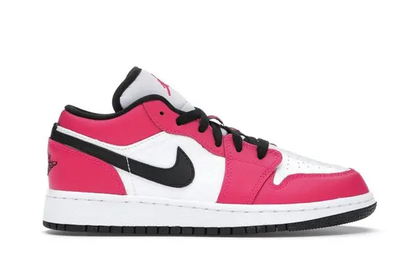 JORDAN 1 Low Sneakers - Rush Pink/white/black
