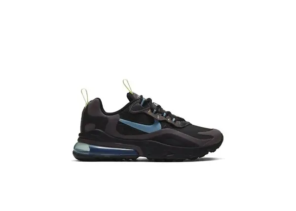 Nike Air Max 270 React Sneakers - Black/thunder Grey/barely Volt