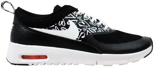 Nike Air Max Thea Print Sneakers - Black/white/lava