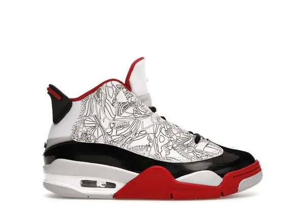 JORDAN Dub Zero Varsity Red - White/black/neutral Grey