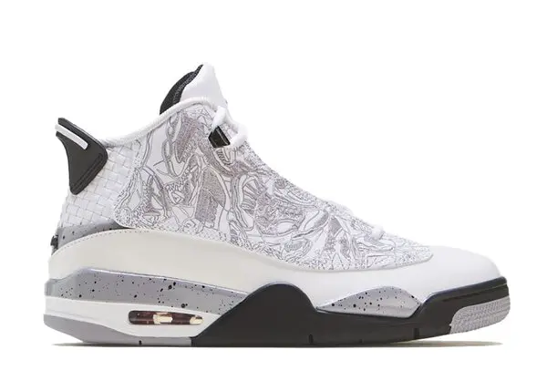 JORDAN Dub Zero Cement - White/varsity Red/cement Grey