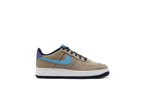 Nike Air Force 1 Lv8 2 Sneakers - Khaki/persian Violet/blue Fury