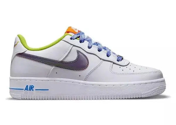 Nike Air Force 1 Low Lv8 Sneakers - White/medium Blue/magma Orange
