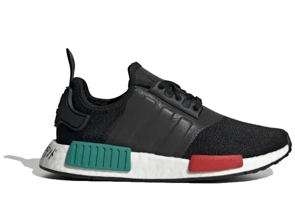 Adidas Nmd R1 Sneakers - Core Black/glory Green/lush Red