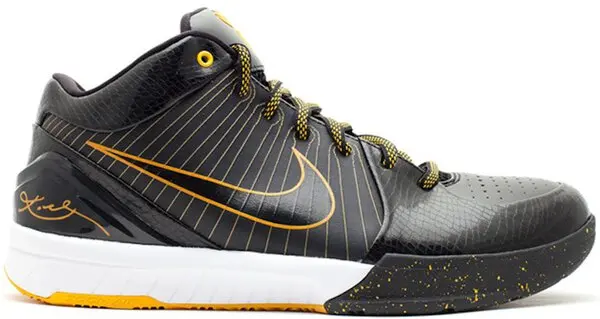 Nike Kobe 4 Splatter Sneakers - Black/white