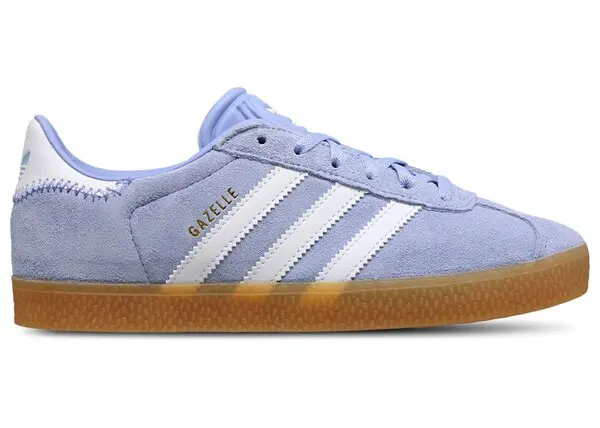 Adidas Gazelle Lace Up Sneakers - Blue Spark/white/clear Sky
