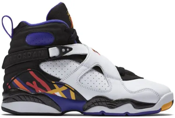 JORDAN 8 Retro Three Peat Sneakers - White/infrared 23/black