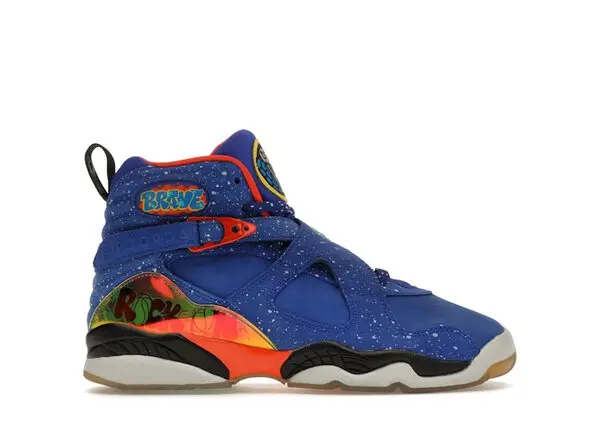 JORDAN 8 Retro Doernbecher Sneakers - Hyper Blue/electro Orange/black