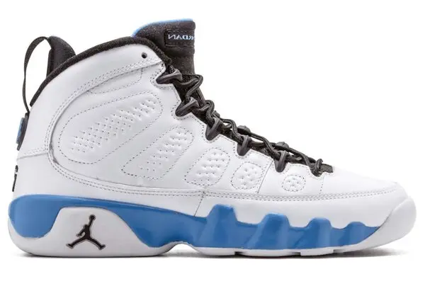 JORDAN 9 Retro Sneakers - White/black/university Blue