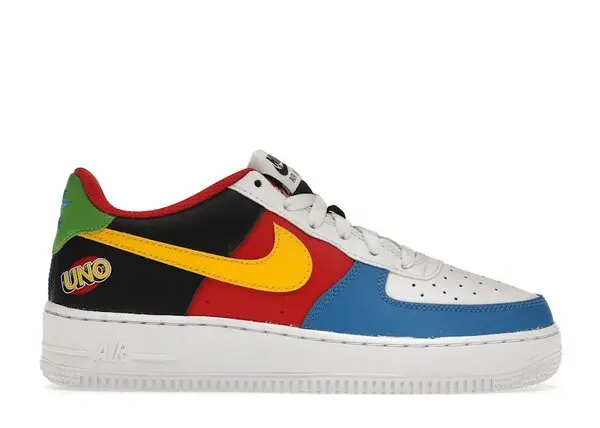 Nike Force 1 Low '07 Qs Uno Sneakers - White/university Gold/university Red