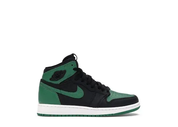 JORDAN 1 Retro High - Black/pine Green/white