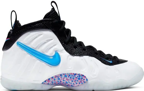 Nike Air Foamposite Pro 3d Sneakers - White/blue Hero/red Orbit