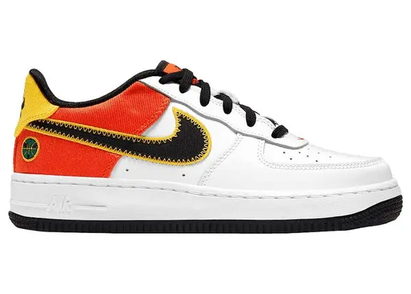 Nike Air Force 1 Low Lv8 Raygun Sneakers - White/orange Flash/amarillo