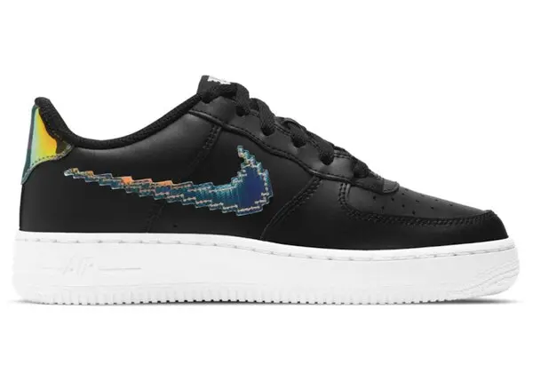 Nike Air Force 1 Lv8 Digital Swoosh Sneakers - Black