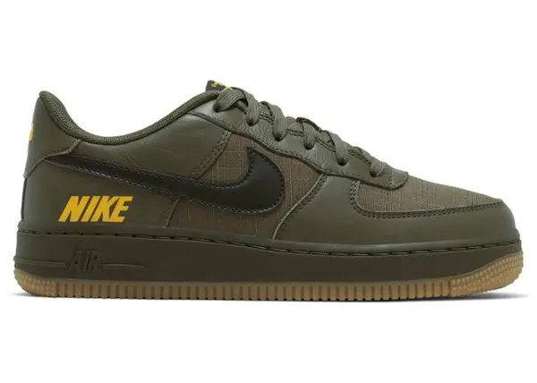 Nike Air Force 1 Low Lv8 Gore-tex Sneakers - Medium Olive/sequoia/university Gold