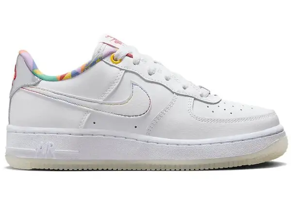 Nike Air Force 1 Low Lv8 Playful Print Sneakers - White/midnight Navy Blue