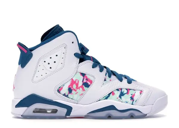 JORDAN 6 Retro Sneakers - White/laser Fuchsia/green Abyss