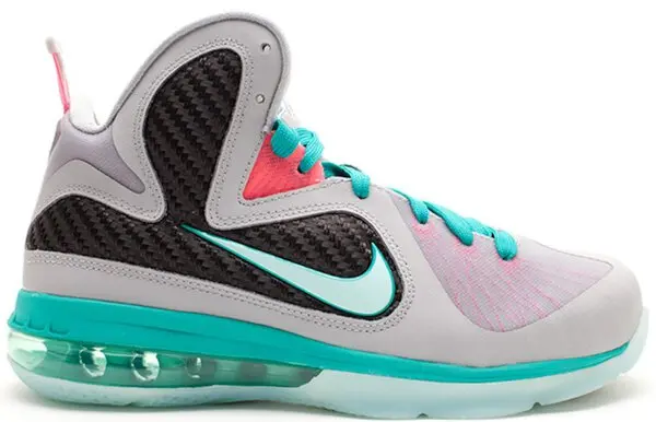 Nike Lebron 9 Sneakers - Wolf Grey/mnt Cndy/nw Grn