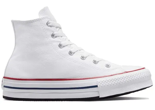CONVERSE Chuck Taylor All Star Hi Lift Platform - White/garnet/navy Blue
