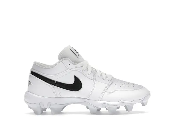 JORDAN 1 Low Cleat - White/black
