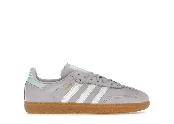 Adidas Samba Og Sneakers - Silver Dawn/crystal White/semi Flash Aqua