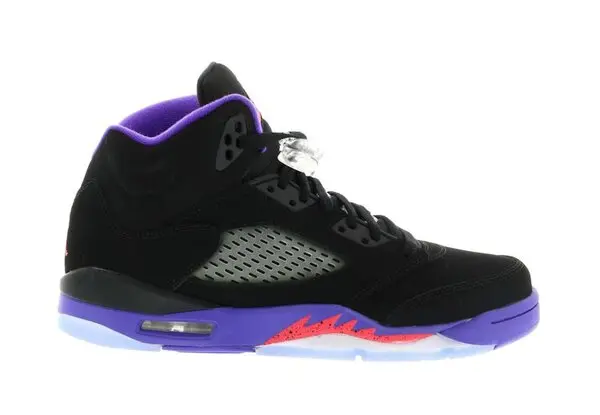 JORDAN 5 Retro - Black/ember Glow/fierce Purple