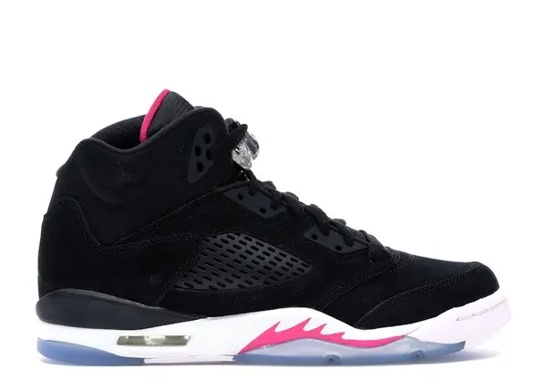 JORDAN 5 Retro Sneakers - Black/deadly Pink