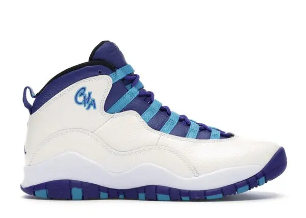 JORDAN 10 Retro Charlotte - White/concord/blue Lagoon