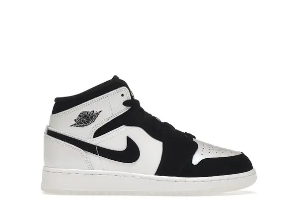 JORDAN 1 Mid Diamond Shorts Gs - White