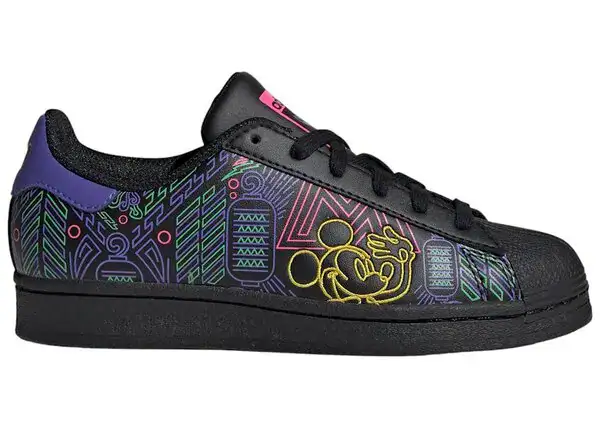 Adidas Superstar Disney Mickey Sneakers - Core Black/Cloud White/Yellow |  Editorialist
