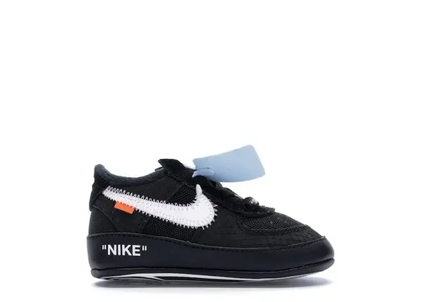 Nike Air Force 1 Low Off-white Sneakers - Black/white/cone