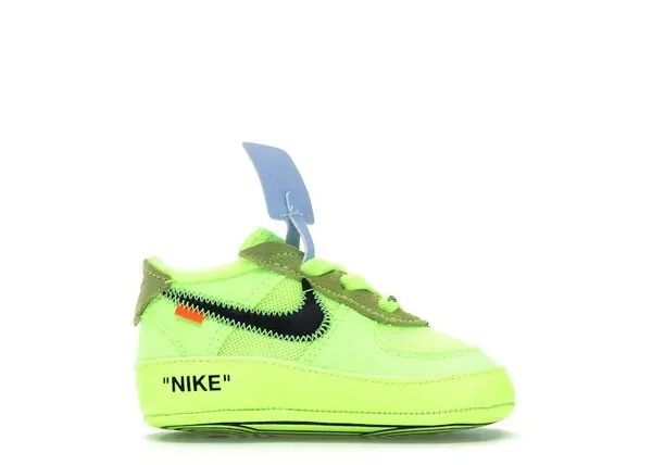 Nike Air Force 1 Low Off-white Sneakers - Volt/hyper Jade/cone