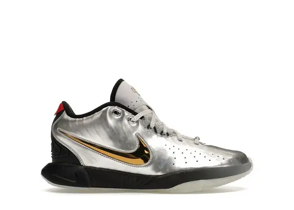 Nike Lebron 21 Se Allstar Sneakers - Metallic Silver/metallic Gold/black
