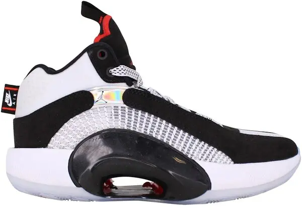 JORDAN Xxxv Athletic Sneakers - White/black/chile Red