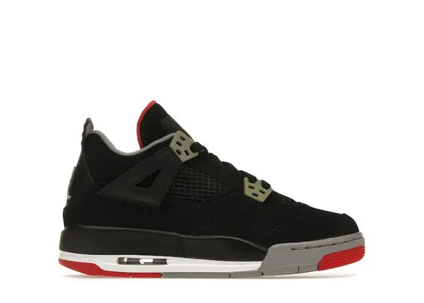 JORDAN 4 Retro Cement Sneakers - Black/fire Red/cement Grey