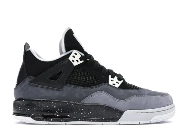 JORDAN 4 Retro Fear Pack Sneakers - Black/white/cool Grey