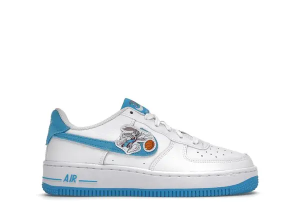 Nike Air Force 1 Low Hare Space Jam Sneakers - White/light Blue Fury