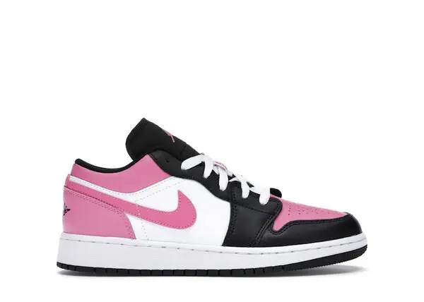 JORDAN 1 Low Sneakers - White/black/pinksicle