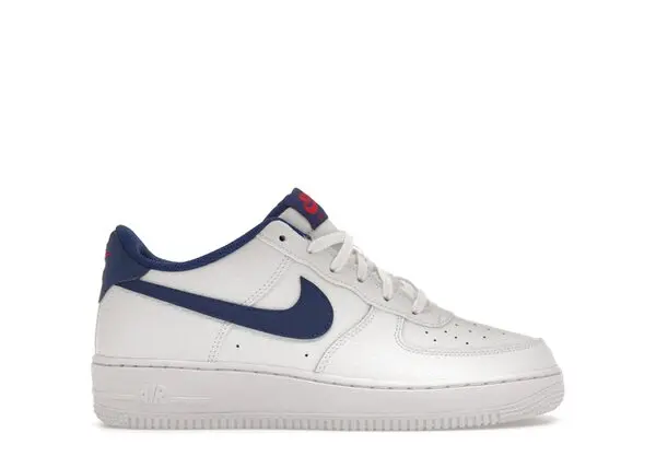 Nike Air Force 1 Low Sneakers - White/deep Royal Blue/university Red