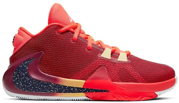 Nike Zoom Freak 1 Sneakers - Noble Red/blackened Blue/bright Crimson