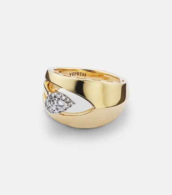Yeprem 18kt Yellow Ring With Diamonds