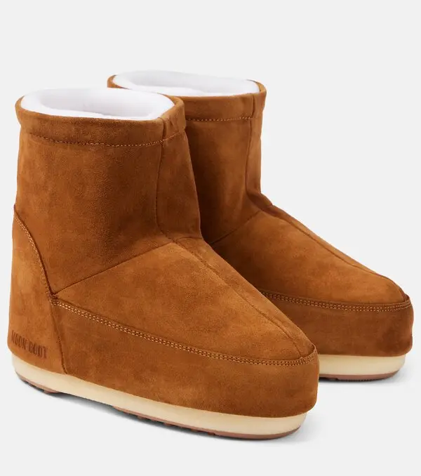 Moon Boot Icon Low Suede Boots - Brown