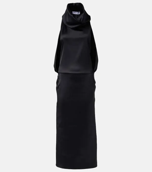 Attico Satin Midi Dress