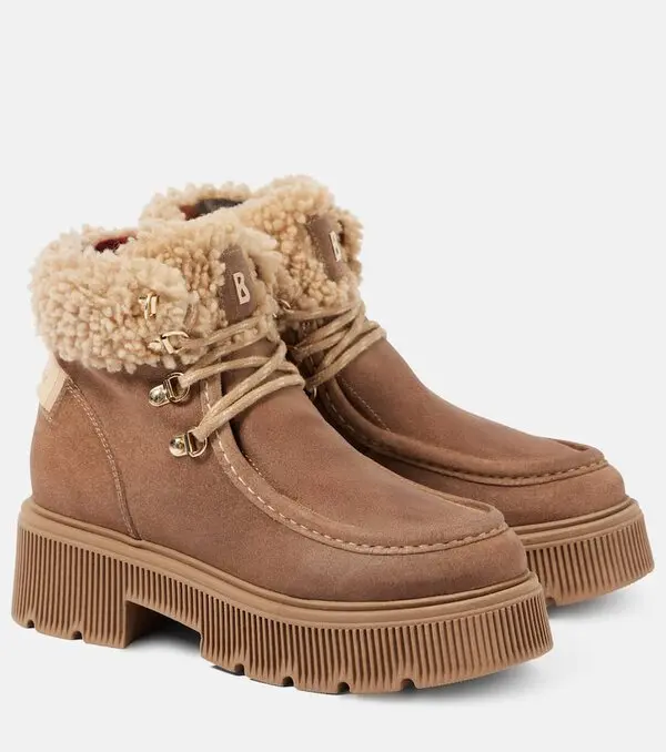 Bogner Turin Suede And Shearling Boots