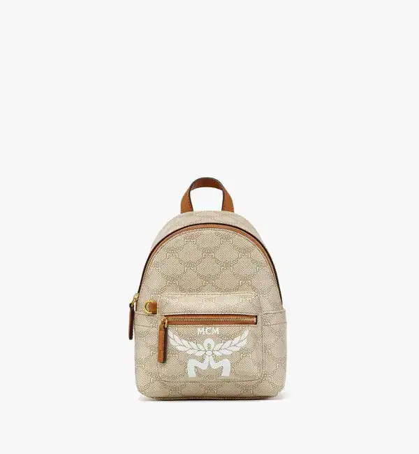 Mcm Stark Lauretos Convertible Backpack - Oatmeal | Editorialist display picture 1