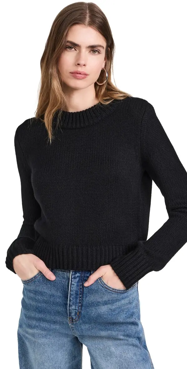 LA LIGNE Solid Mini Marin Sweater - Black