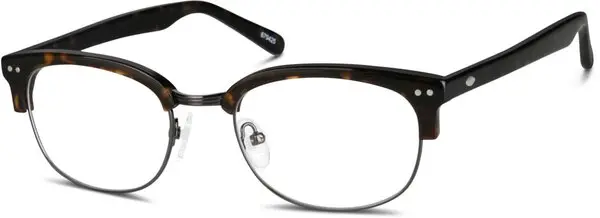 Zenni Vintage Browline Eyeglasses Plastic Full Rim Frame