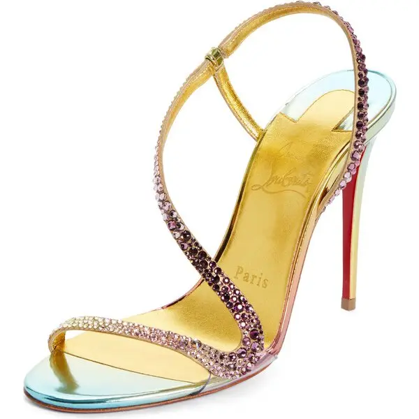 CHRISTIAN LOUBOUTIN Rosalie Iridescent Slingback Sandal