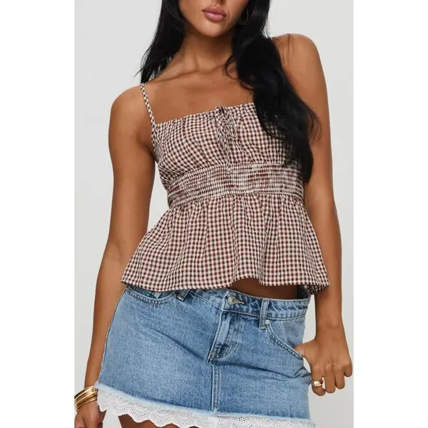 Princess Polly Ansilin Gingham Camisole